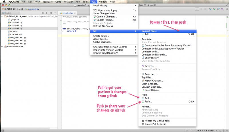 Using git and github from PyCharm - Susan Elliott Sim